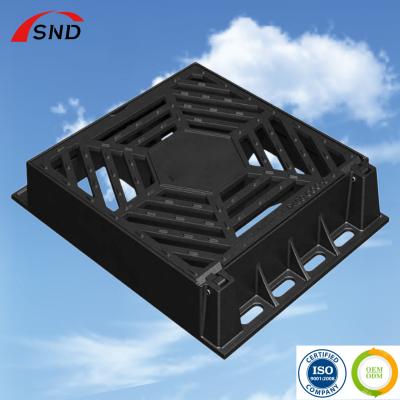 China Ductile Iron Manhole Cover EN124 Class D400 Load Capacity 900KN Recessed Frame With Bolts for sale