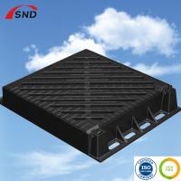 China Ductile Iron Manhole Cover EN124 Class D400 Load Capacity 900KN Recessed Frame With Bolts for sale