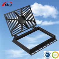 China Ductile Iron Manhole Cover EN124 Class D400 Load Capacity 900KN Recessed Frame With Bolts for sale