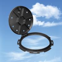 China Ductile Iron Manhole Cover Load Capacity 900 KN Temperature Range -40°C to 150°C EN124 for sale