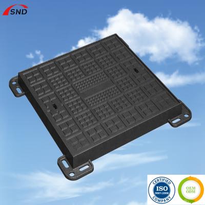 China Ductile Iron Manhole Cover Recessed Frame with Bolts Load Capacity 900 KN for sale