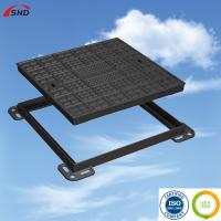 China Ductile Iron Manhole Cover Recessed Frame with Bolts Load Capacity 900 KN for sale