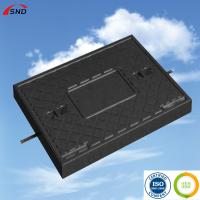 China Ductile Iron Manhole Cover EN124 Load Capacity 900 KN Recessed Frame Bolts Installation for sale