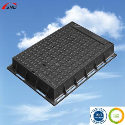 China Ductile Iron Manhole Cover F900 Load Capacity Recessed Frame with Bolts EN124 for sale