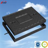 China Ductile Iron Manhole Cover F900 Load Capacity Recessed Frame with Bolts EN124 for sale