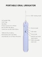 China Retractable Smart Electric Mini Portable Water Flosser Oral Care Teeth Cleaning Water Flosser for sale