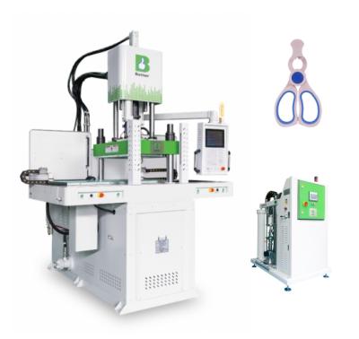 China Baby Food Scissors Silicone-Coated Handle Molding Machine Baby Food Scissors Handle Anti-Scratch LSR Machine for sale