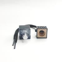 China Unique 8ml Black Glass Car Perfume Hanging Bottle With Black Lid for sale
