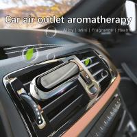 China Mirror Silver Car Aroma Diffuser Aluminium Alloy  Luxury Car Air Diffuser for sale