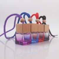 China Colored Car Perfume Bottle Mirror Hanging Car Air Freshener Diffuser Bottles for sale