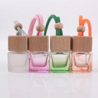 China Colored Car Perfume Bottle Mirror Hanging Car Air Freshener Diffuser Bottles for sale