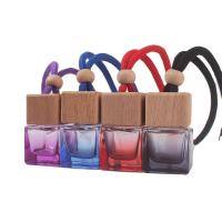 China Colored Car Perfume Bottle Mirror Hanging Car Air Freshener Diffuser Bottles for sale