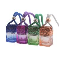 China OEM ODM Car Air Freshener Perfume Bottle 6ml With Black Lid And String for sale