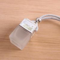 China Customized Color 6ml Car Perfume Glass Bottle With Colorful Lid And String for sale
