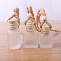 China 8ml 10ml 12ml Frosted Car Diffuser Perfume Bottle Round / Square With String for sale