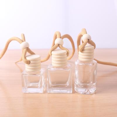 China Customized Car Perfume Bottle 8ml 10ml 12ml Clear Car Air Freshener Empty Bottle for sale
