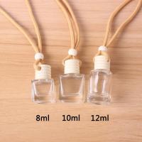 China Customized Car Perfume Bottle 8ml 10ml 12ml Clear Car Air Freshener Empty Bottle for sale