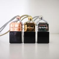China Empty Muti Color Car Perfume Glass Bottle , Hanging Car Diffuser Bottles With Screw Cap for sale