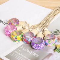 China 10ml Novelty Car Hanging Perfume Bottle Empty Car Diffuser Glass Bottle for sale