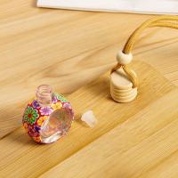 China 10ml Novelty Car Hanging Perfume Bottle Empty Car Diffuser Glass Bottle for sale