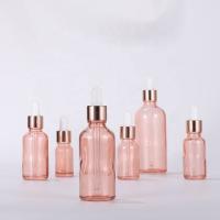 China Empty Essential Oil Bottles 10ml 20ml 30ml 50ml 100ml Rose Gold Glass Dropper Bottle for sale
