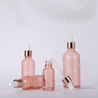 China Empty Essential Oil Bottles 10ml 20ml 30ml 50ml 100ml Rose Gold Glass Dropper Bottle for sale