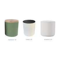 China Nordic Cylinder Candle Jars Matte Color Empty Ceramic Candle Vessel Candle Jars for sale