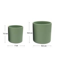 China Nordic Cylinder Candle Jars Matte Color Empty Ceramic Candle Vessel Candle Jars for sale