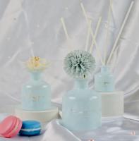 China 200ml Aroma Reed Diffuser Bottle Empty Round Shape Custom Color for sale