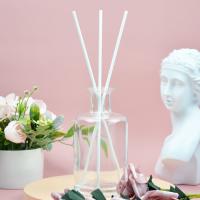 China Round Reed Diffuser Gift Set Luxury Home 200ml Massage Oil Glass Bottles for sale