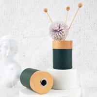 China Elegant Round Reed Diffuser Bottle Shiny Black And White 150ml Empty Perfume Diffuser Bottle for sale
