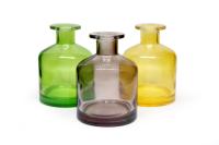 China Painted Coloured Glass Reed Diffuser Bottles Classical 200ml Large Capacity for sale