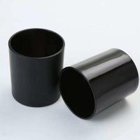 China 7oz 10oz 15oz Scented Candle Jar Round Matte Black Frosted Aromatherapy Wax Candle Jar for sale