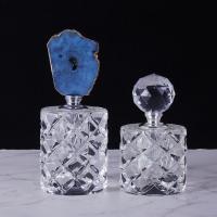 China 12ml Vintage Perfume Bottles Customized Etch Arabic Attar Crystal Essential Oil Bottle for sale