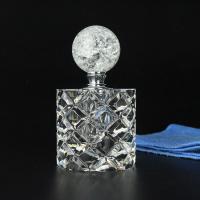 China 12ml Vintage Perfume Bottles Customized Etch Arabic Attar Crystal Essential Oil Bottle for sale
