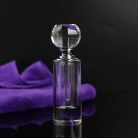 China 12ml 6ml 3ml Empty Attar Bottles , Clear Crystal Glass Perfume Bottle for sale