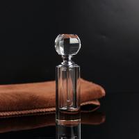 China 12ml 6ml 3ml Empty Attar Bottles , Clear Crystal Glass Perfume Bottle for sale