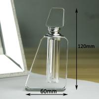 China Custom Clear Crystal Perfume Bottles 3ml 6ml 12ml Crystal Attar Bottle For Business Gifts for sale