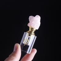 China Folk Style Personalised Perfume Bottle Custom Glass Perfume Bottles With Agate Stone for sale