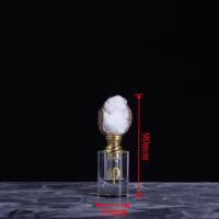China Folk Style Personalised Perfume Bottle Custom Glass Perfume Bottles With Agate Stone for sale