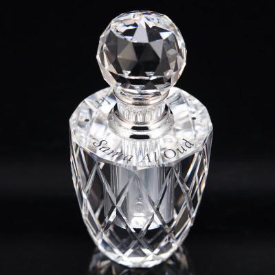 China Professional Luxury Faceted Glass Crystal Perfume Bottle For Wedding Favors Valentine Gift for sale