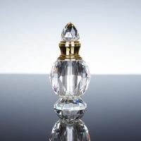 China 3ml / 6ml / 12ml Crystal Glass Perfume Bottle Customized Arabia Style UV Polished Decoration Gift for sale