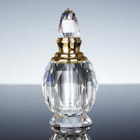 China 3ml / 6ml / 12ml Crystal Glass Perfume Bottle Customized Arabia Style UV Polished Decoration Gift for sale