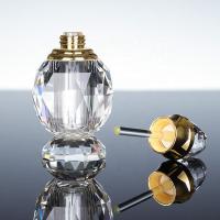 China 3ml / 6ml / 12ml Crystal Glass Perfume Bottle Customized Arabia Style UV Polished Decoration Gift for sale