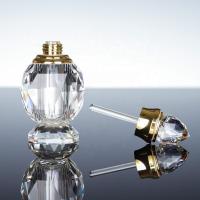 China 3ml / 6ml / 12ml Crystal Glass Perfume Bottle Customized Arabia Style UV Polished Decoration Gift for sale
