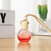 China 8ml Long Lasting Mini Glass Unique Aromatherapy Aroma Hanging Car Perfume Empty Bottle for sale