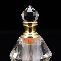 China Floral Crystal Perfume Bottle Wedding Gift 82X50X50MM for sale