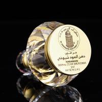 China Floral Crystal Perfume Bottle Wedding Gift 82X50X50MM for sale