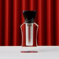 China Arabian 5ml Empty Black Crystal Cap Clear Glass Man'S Perfume Bottle Essential Oil for sale