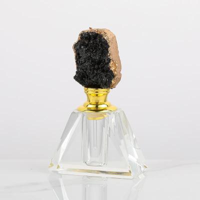 China 6ml Transparent Quartz Crystal Perfume Oil Bottle for sale